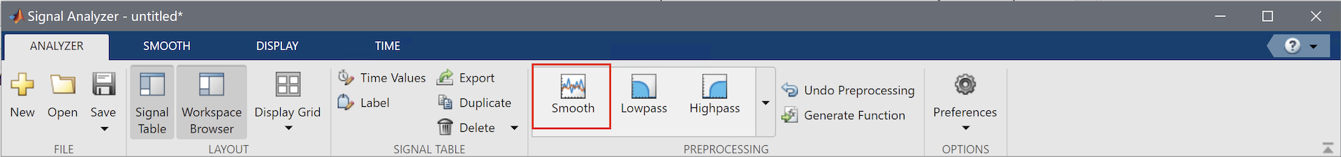 Matlab Signal Analyzer 信号分析 萤火